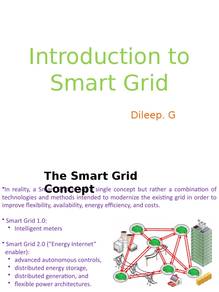 Introduction To Smart Grid | PDF | Smart Grid | Electrical Grid