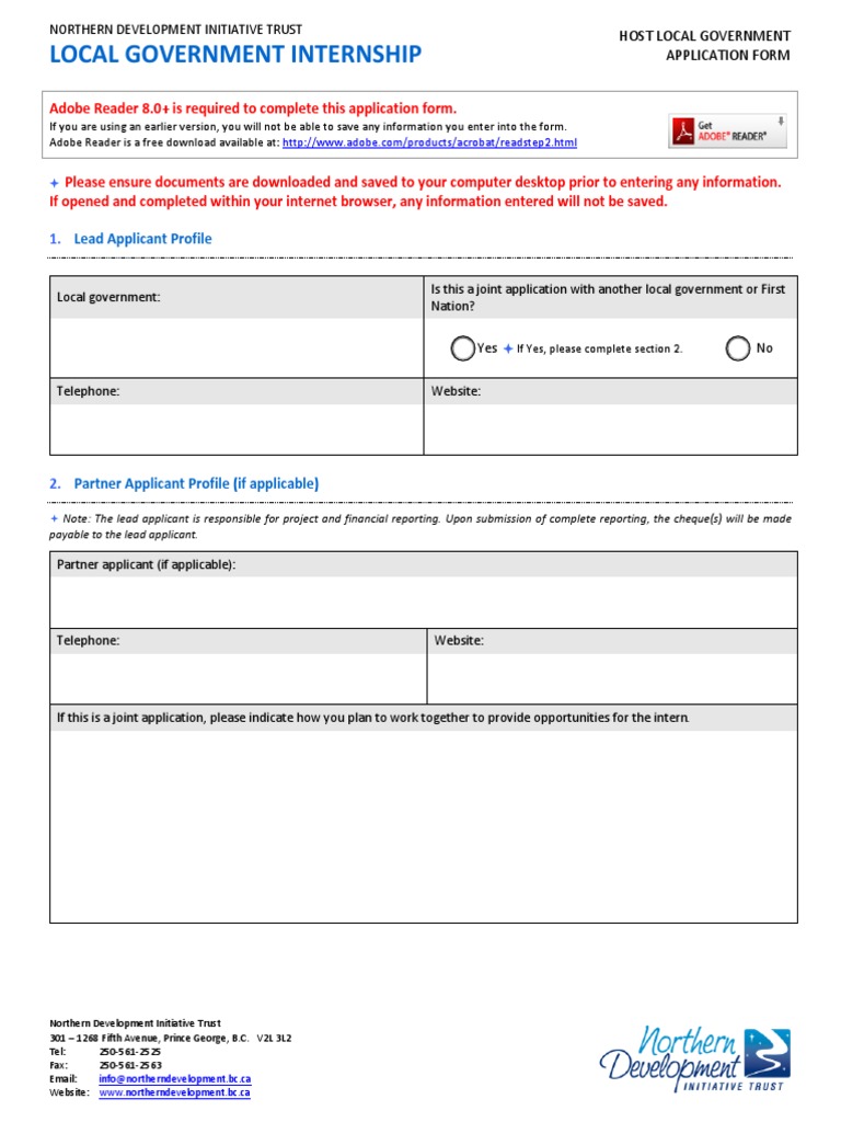 Local Government Internship Application Form | PDF | Sexual Harassment ...