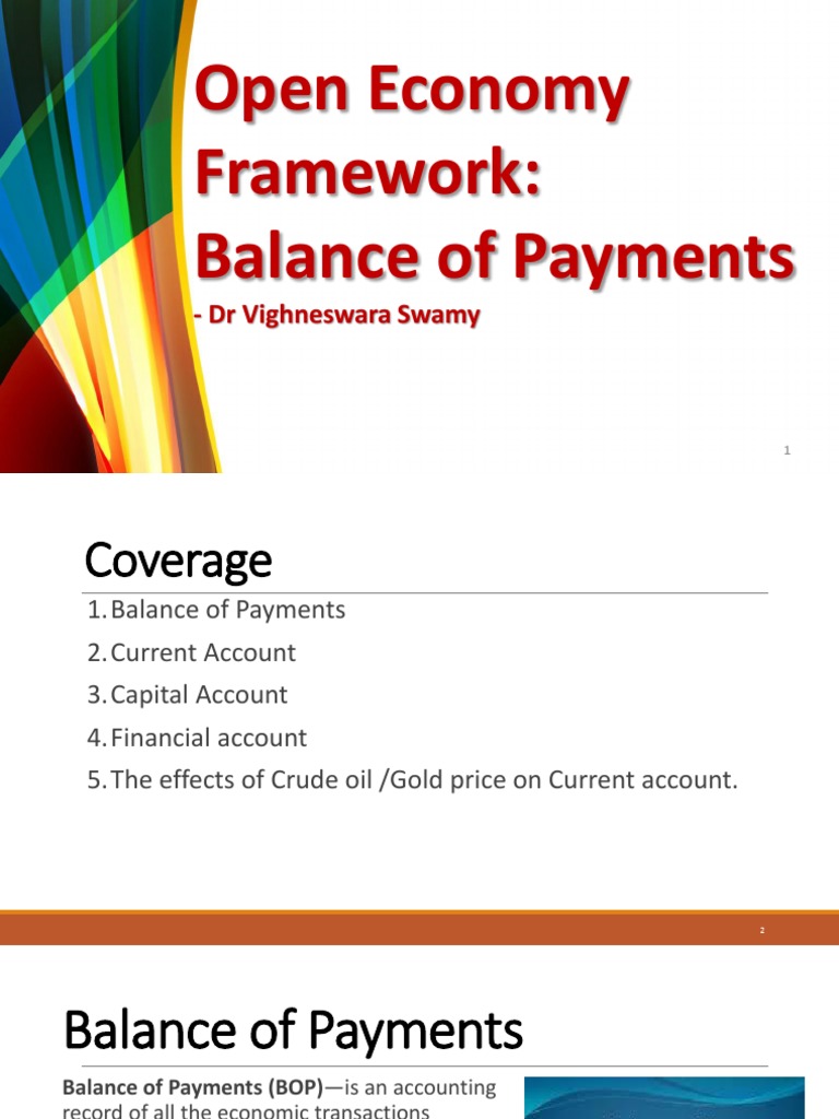 30-31. Open Economy Framework - Balance of Payments & Globalization ...