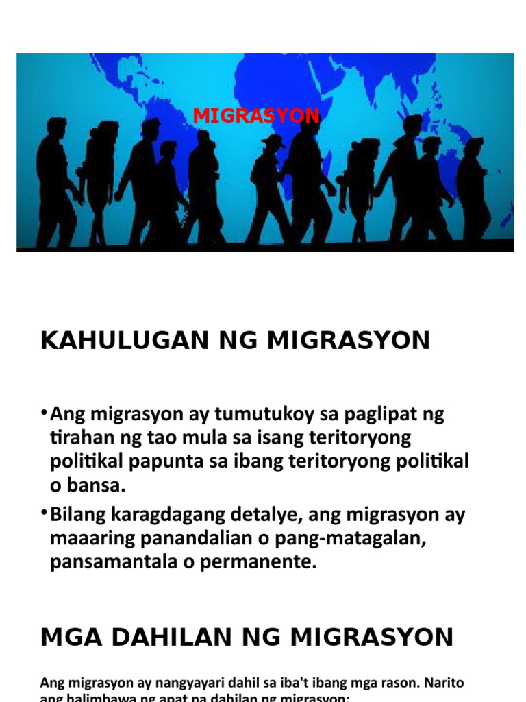 Migrasyon 2020 | PDF