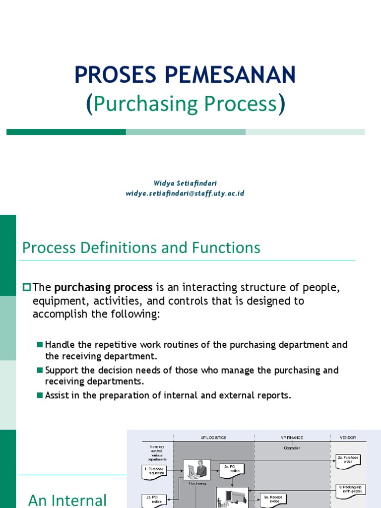Proses Pemesanan: Purchasing Process | PDF | Accounts Payable | Supply ...