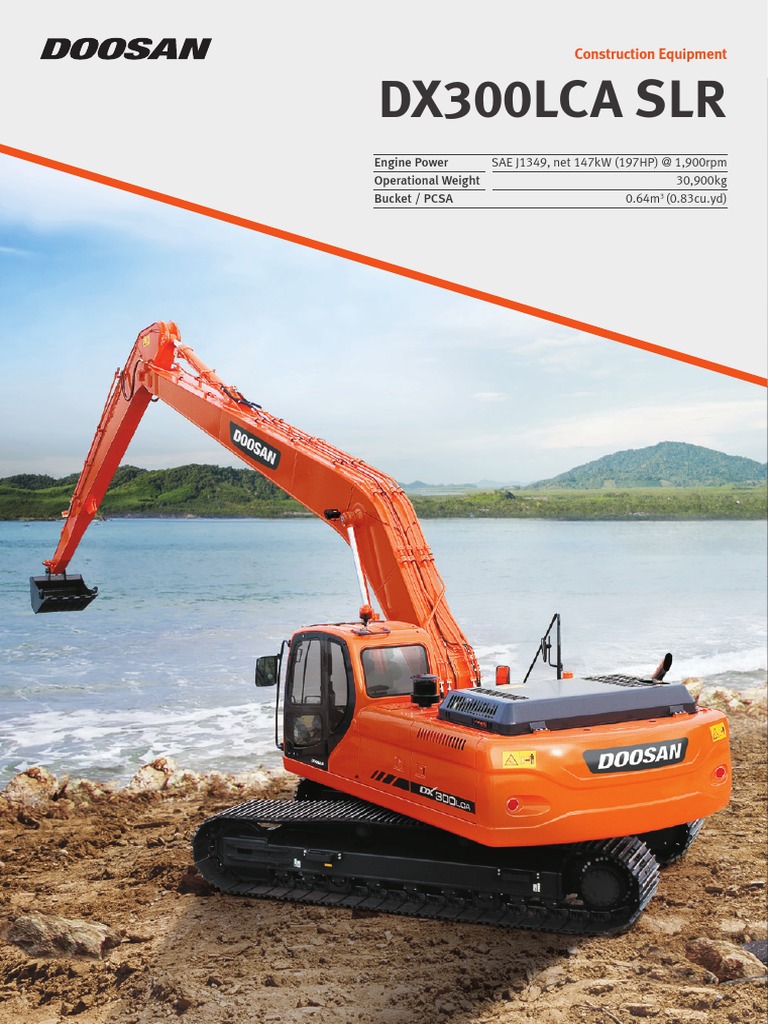 Dx300Lca SLR: Construction Equipment | PDF | Pump | Horsepower