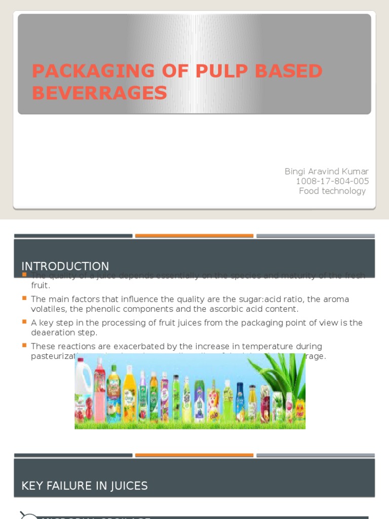 Different Types of Packaging Materials For Fruit Juices | PDF | Juice ...