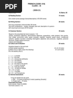 STD Xi - Setrite - Final French Ix | PDF