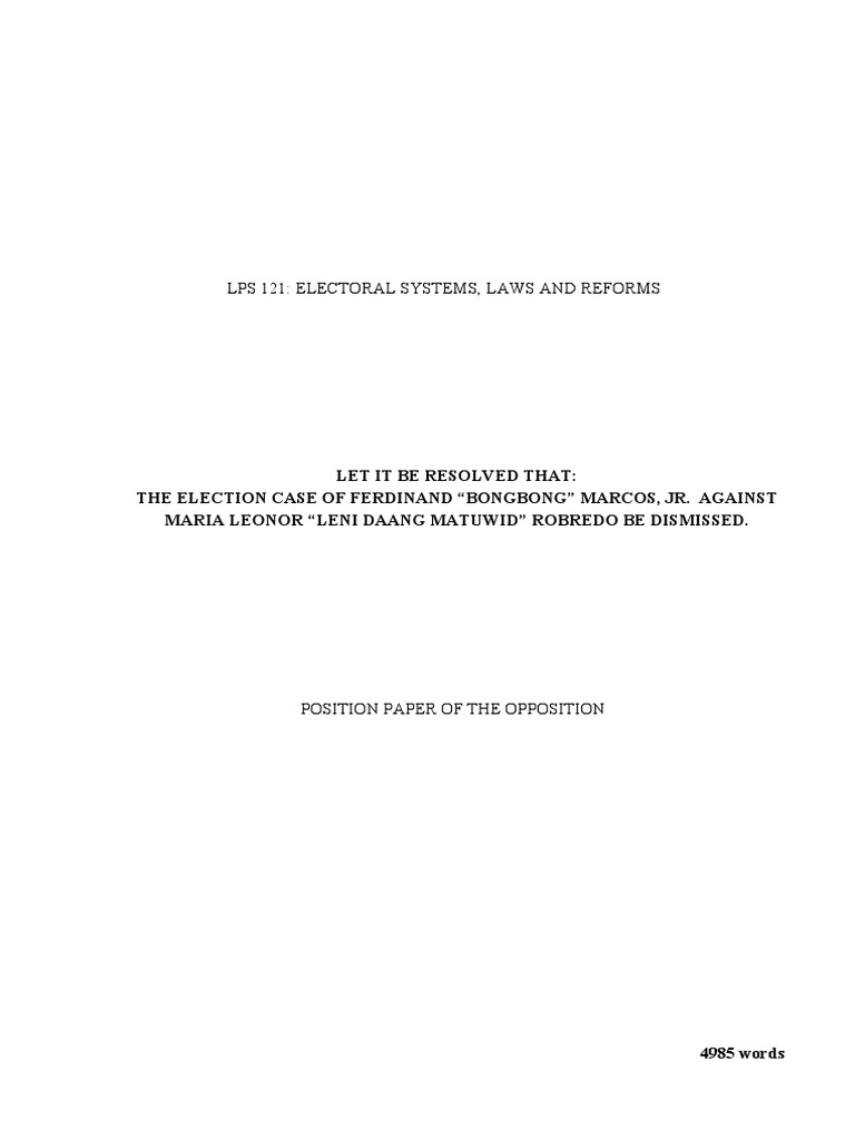 Aaaaaa - Position Paper | PDF | Prosecutor | Crime & Violence