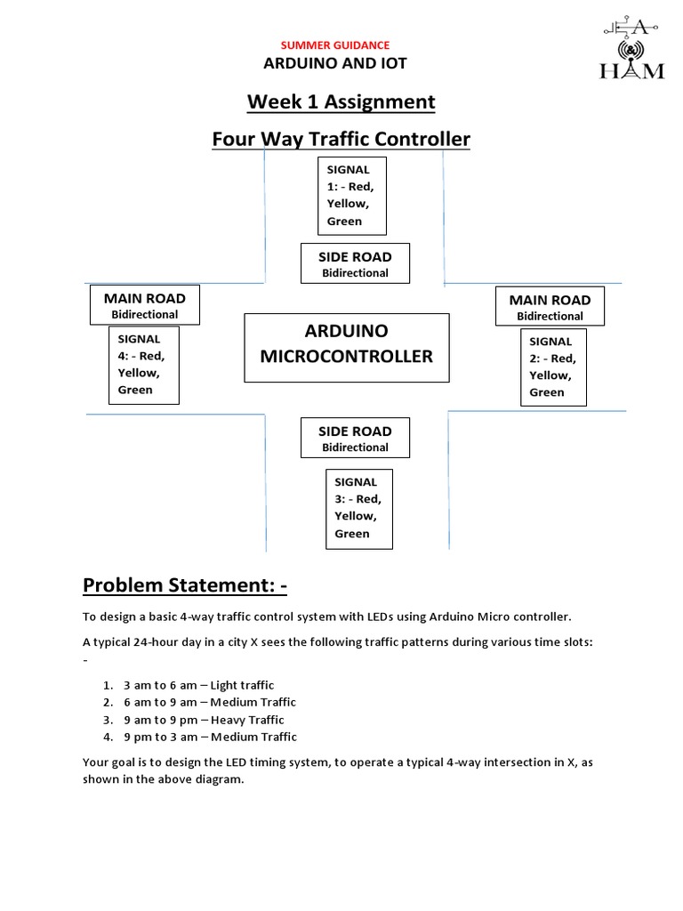 Week-1 Assignment PDF | PDF | Arduino | Light Emitting Diode