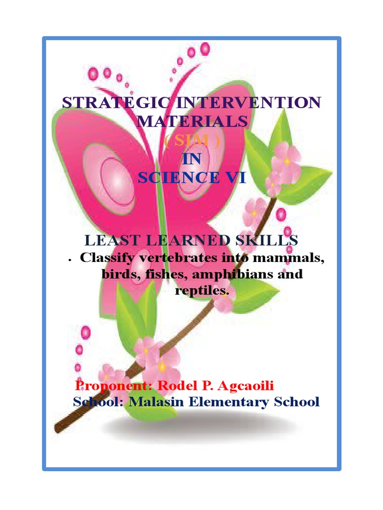 Sim in Science 6 | PDF | Egg | Vertebrates