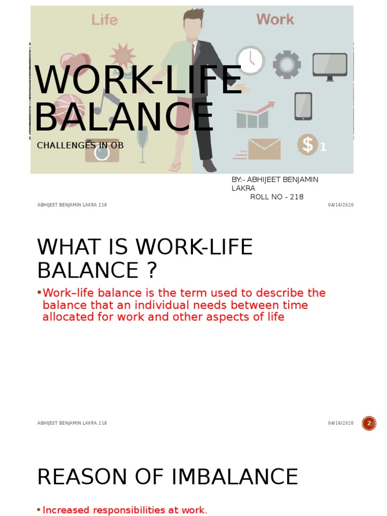 Work-Life Balance: Challenges in Ob | PDF