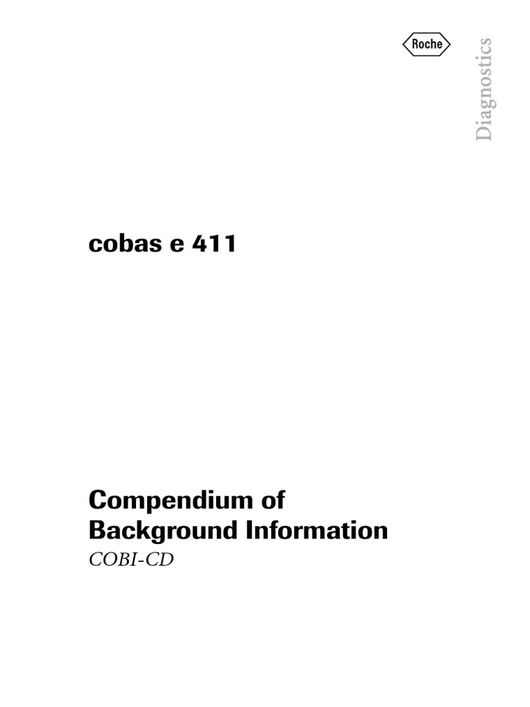 Cobas E411 Manual-Unlocked PDF | PDF | Assay