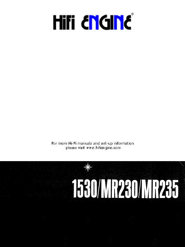 Hfe Marantz 1530 mr230 mr235 Service PDF | PDF