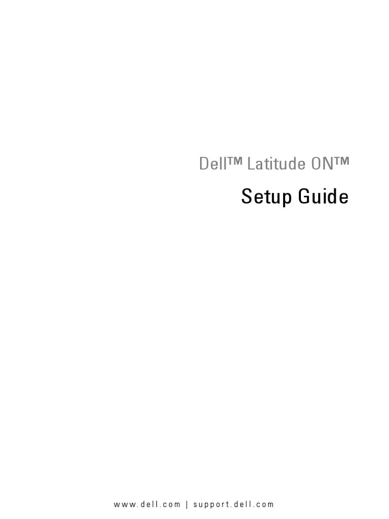 Latitude-E4310 - Setup Guide2 - En-Us PDF | PDF | Wireless Lan | Ieee 802.11