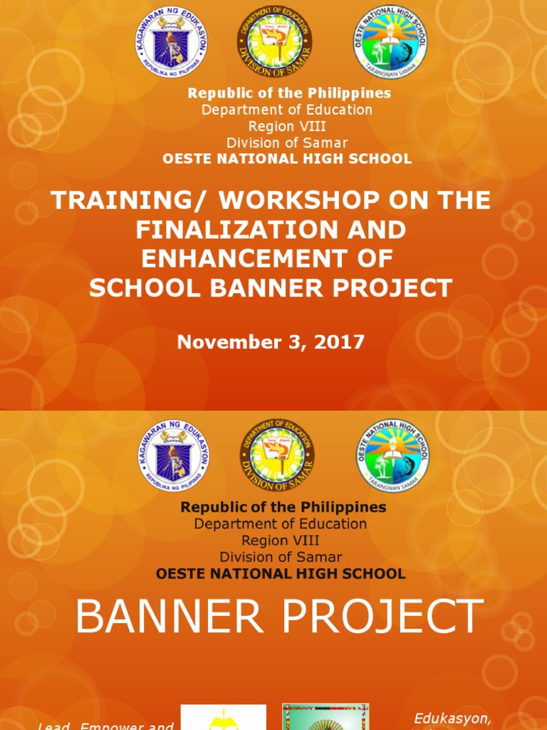 School Banner Project Workshop | PDF | Pedagogy | Teachers