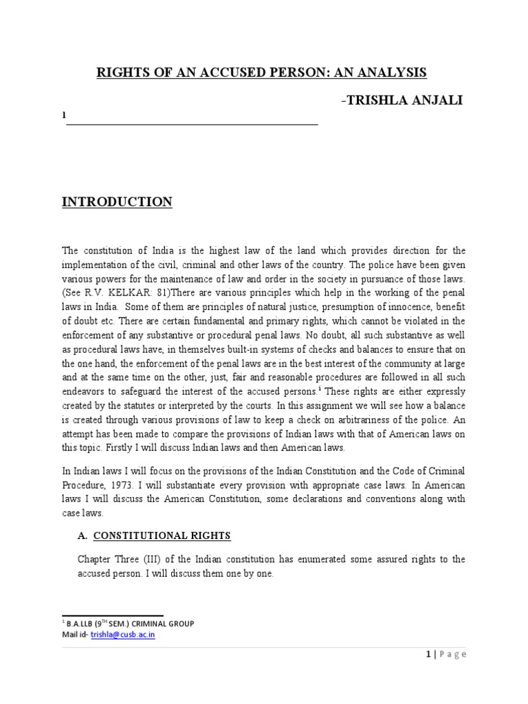 Comparative CRPC Assignment | PDF | Bail | Arrest
