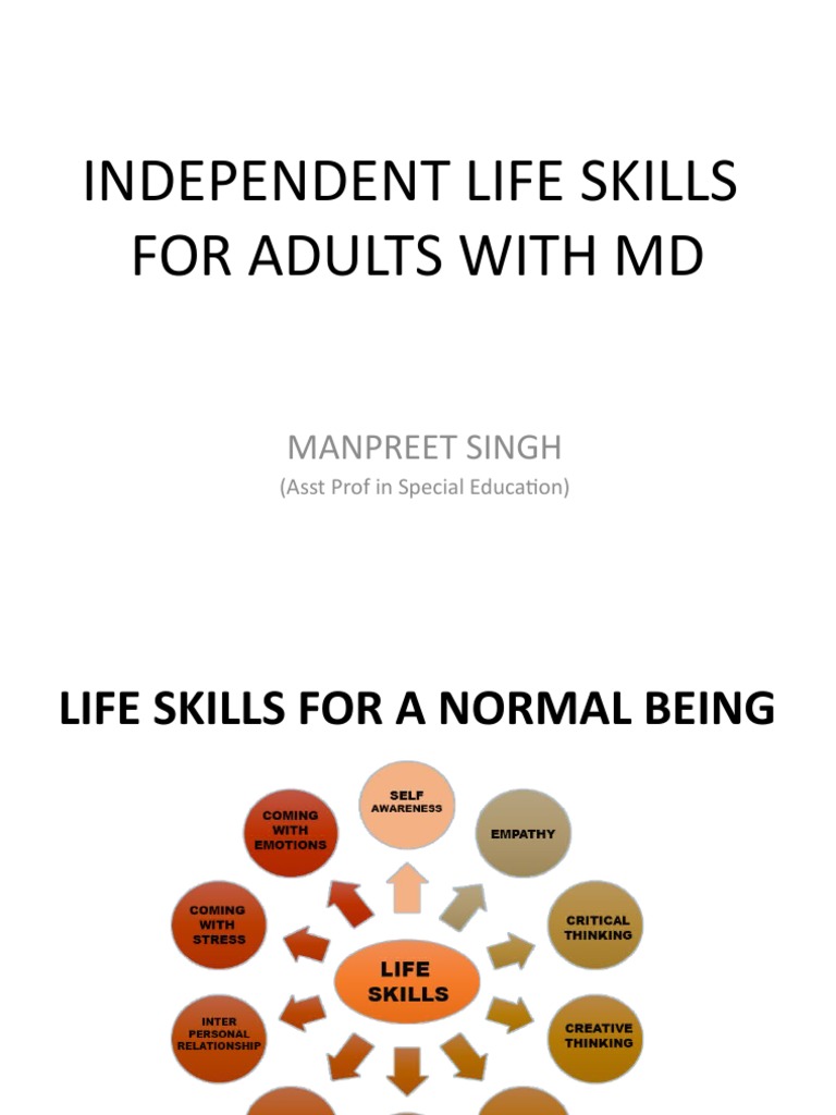 Independent Life Skills | PDF | Visual Impairment | Cognitive Science