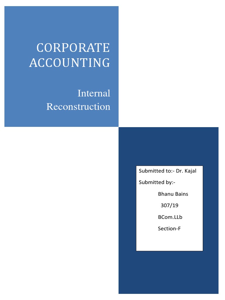 Internal Reconstruction | PDF | Equity (Finance) | Preferred Stock