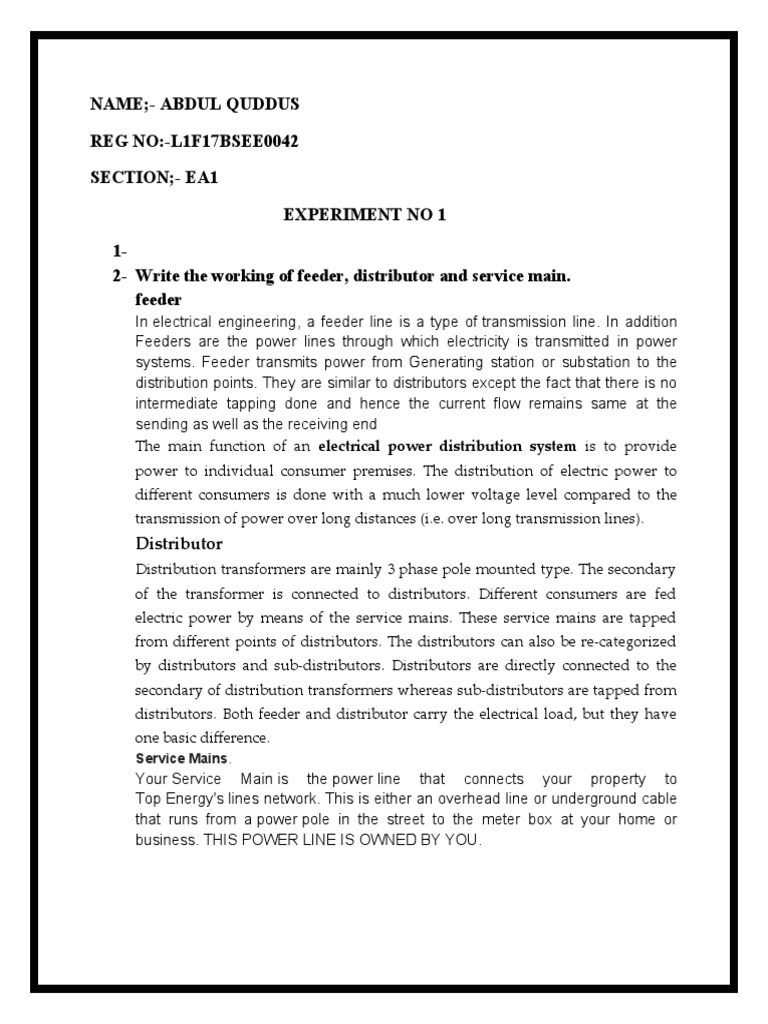 Pdu Experiment 1 Report | PDF