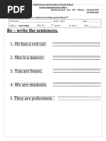 KG3 English Worksheet | PDF | Linguistics