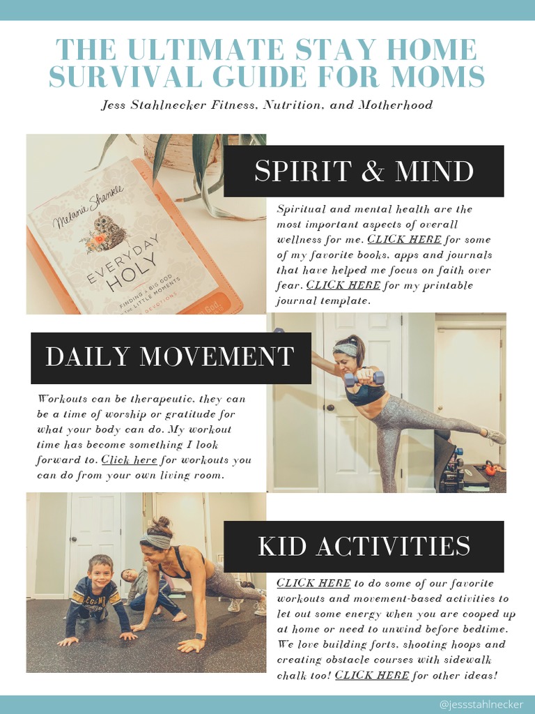 Stay Home Survival Guide for Moms | PDF | Foods | Wellness