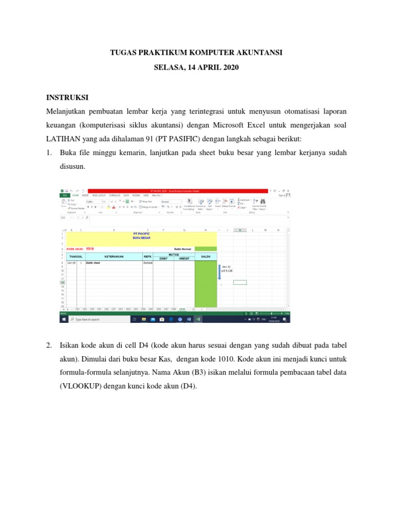 Panduan Praktikum Excel Akuntansi | PDF