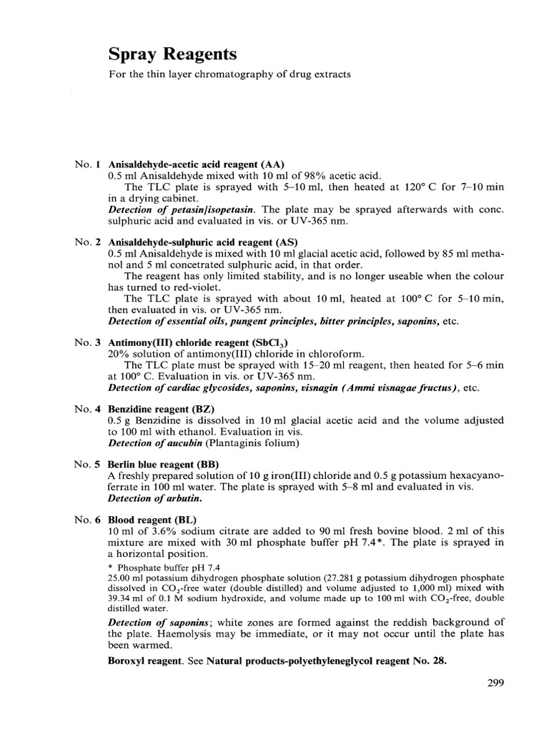 TLC Colour Guide | PDF | Thin Layer Chromatography | Solution