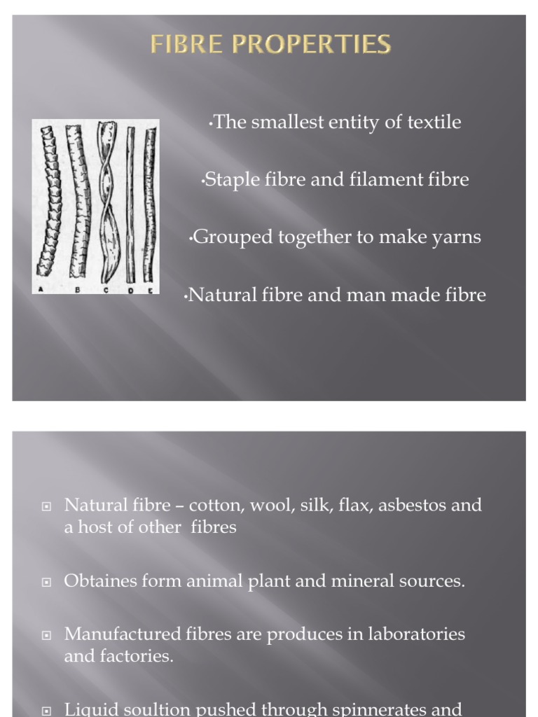 Fibre Properties | PDF | Yarn | Fibers