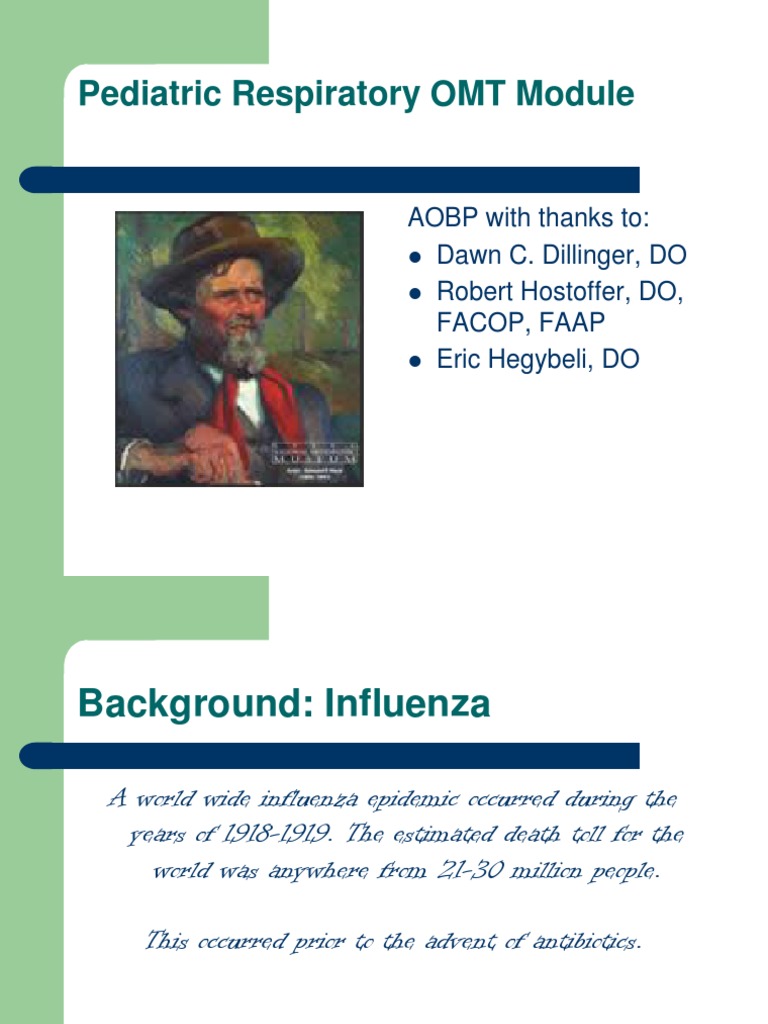 Pediatric Respiratory OMT Module | PDF | Asthma | Pneumonia