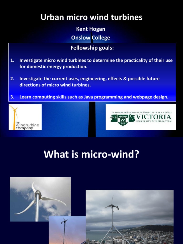 Urban Micro Wind Turbines Overview | PDF | Wind Turbine | Wound