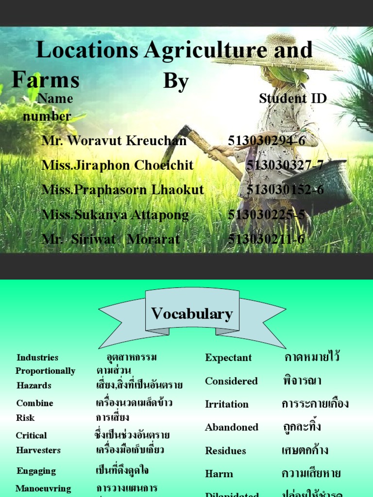 Dangers in Farm | PDF | Agriculture | Farms