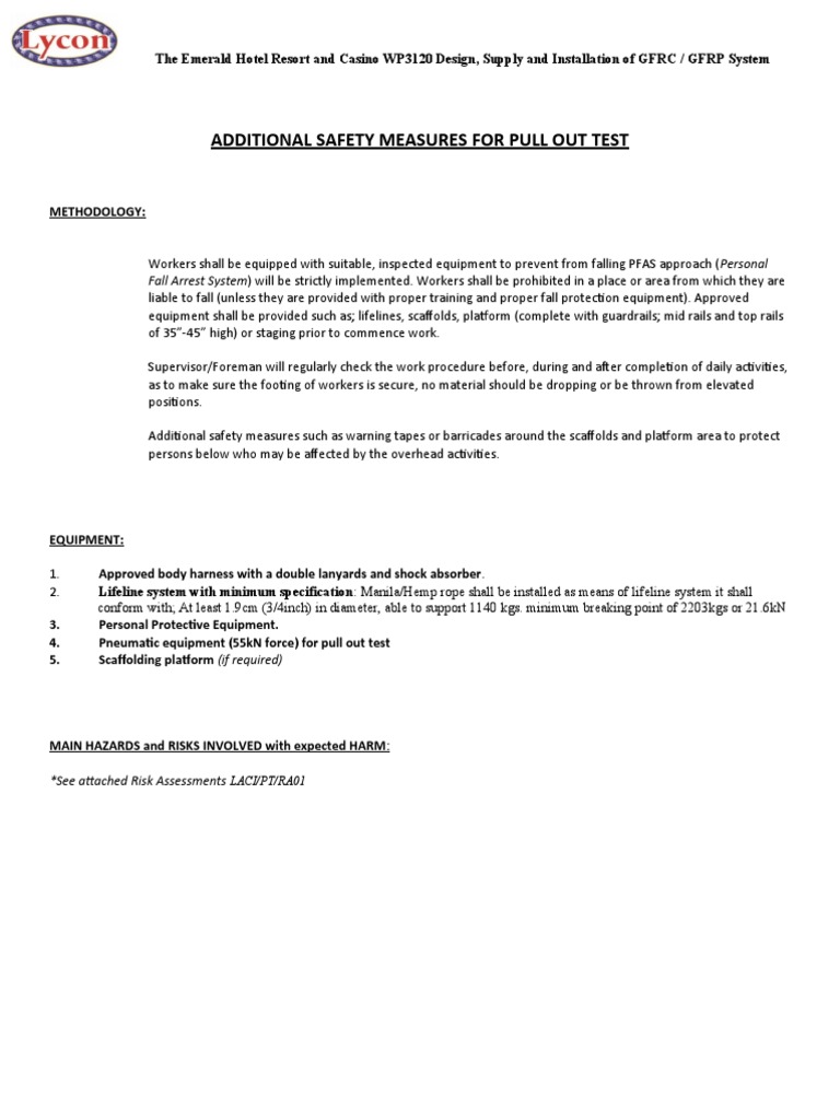 Safety Protocols for GFRC Installation | PDF | Technology & Engineering