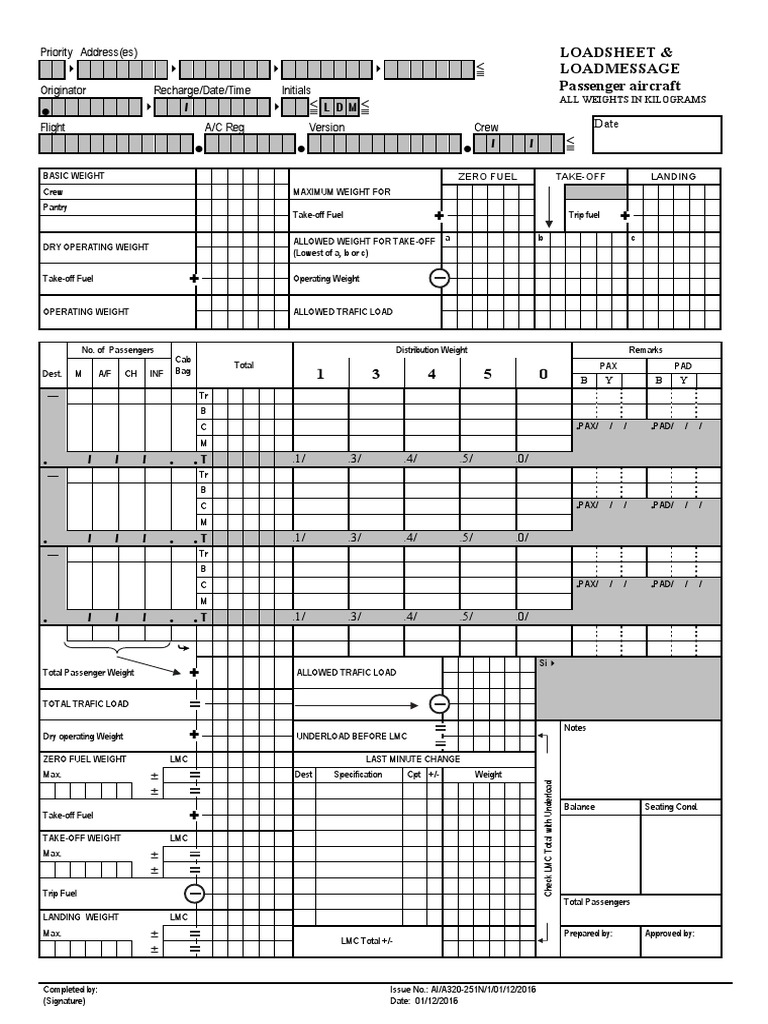 A 320 Neo Load Message (New) | PDF | Aviation | Aircraft