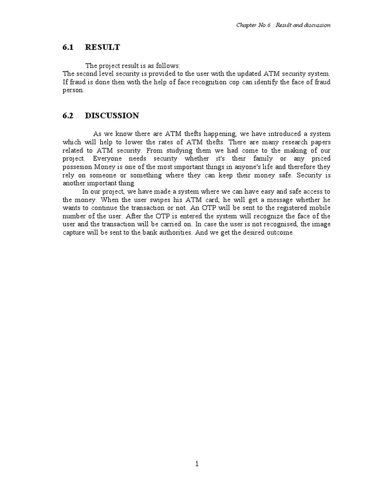 6.1 Result: The Project Result Is As Follows | PDF