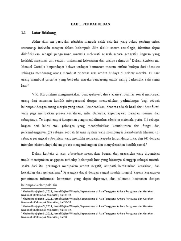 Gerakan Separatisme Ppapua | PDF