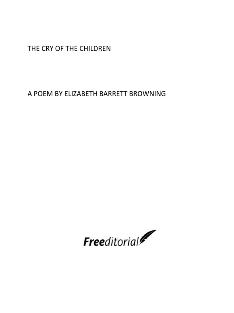 The Cry of The Children | PDF