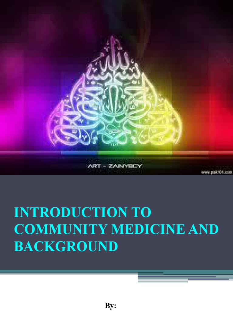 Introduction to Community Medicine | PDF | Public Health | Surgery