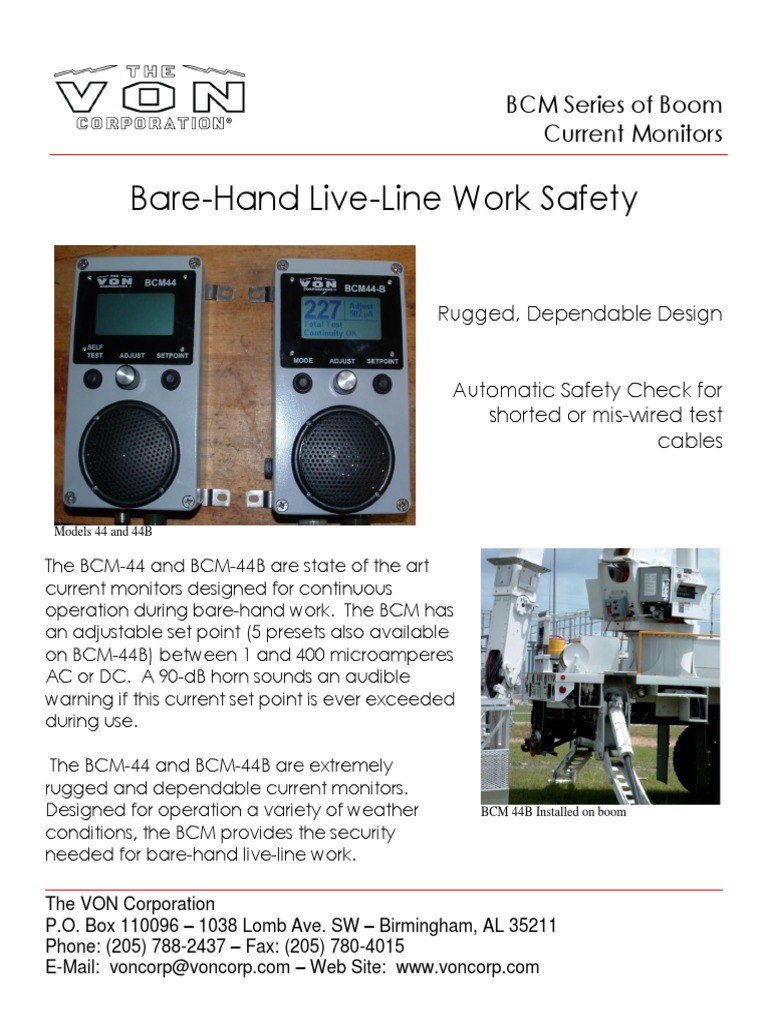 Bare-Hand Live-Line Work Safety: BCM Series of Boom Current Monitors ...