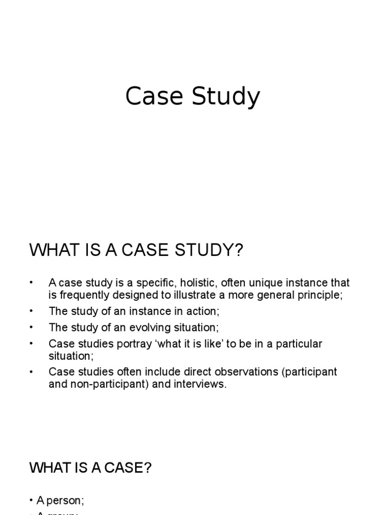Case Study | PDF | Case Study | Validity (Statistics)