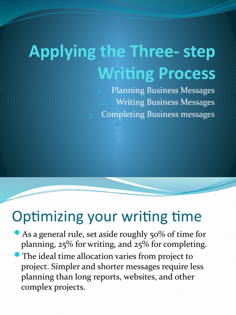 Applying The Three - Step Writing Process | PDF | Infographics | Mass Media