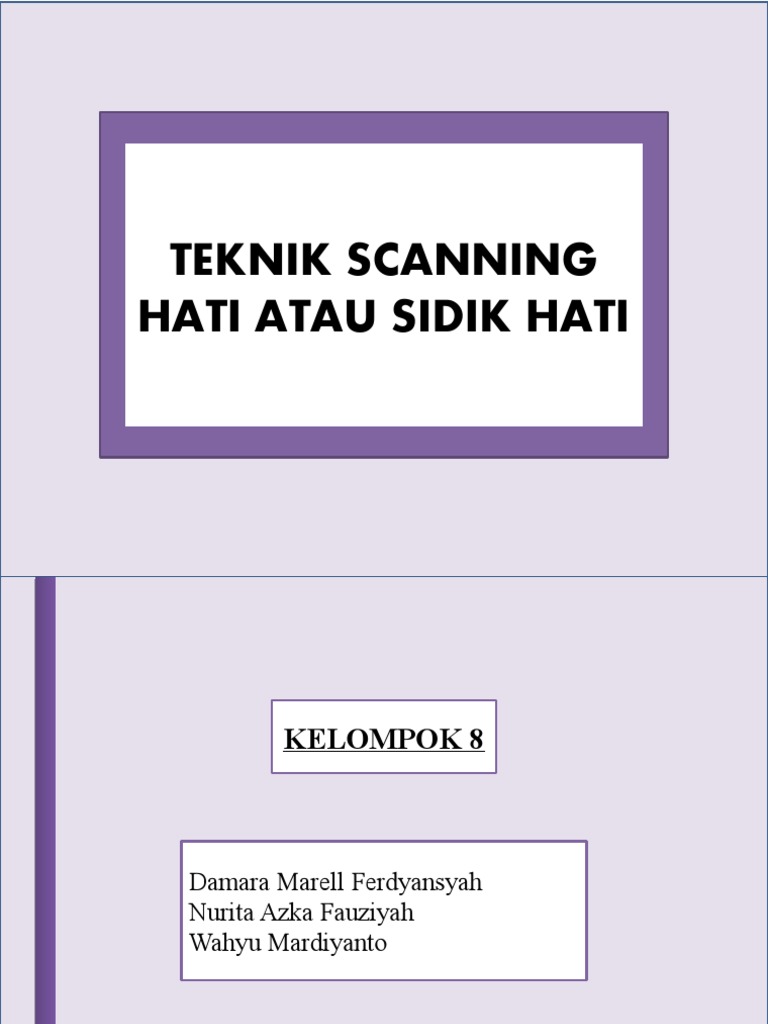 Teknik Scanning Hati | PDF