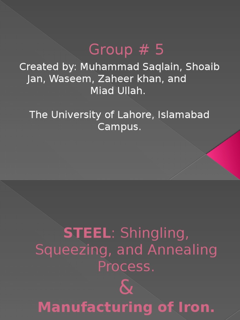 Iron Presentation | PDF | Annealing (Metallurgy) | Steel