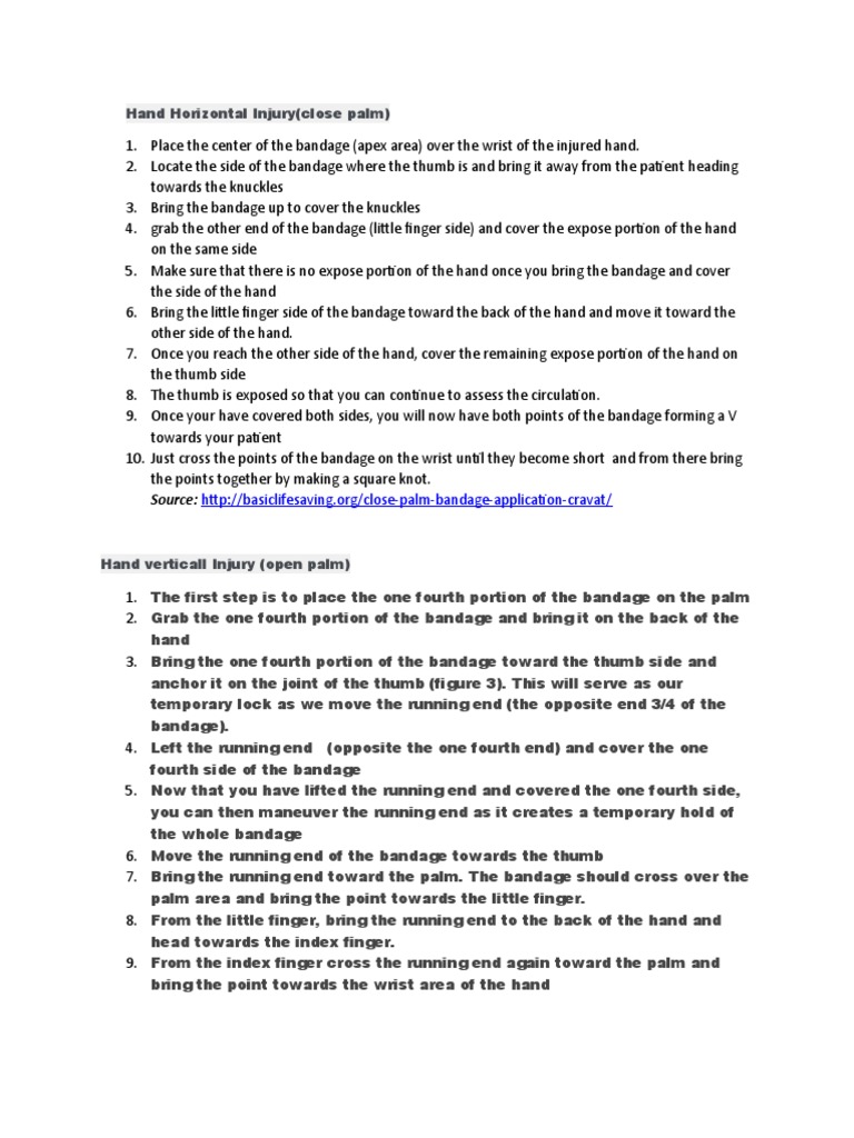 Hand Horizontal Injury (Close Palm) : Source | PDF | Thumb | Hand