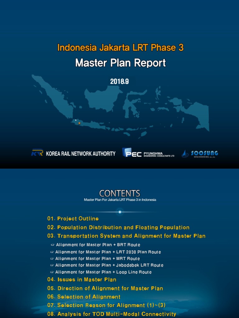 (180919) Jakarta LRT Master Plan - KRNA - RAPAT | PDF | Light Rail | Jakarta