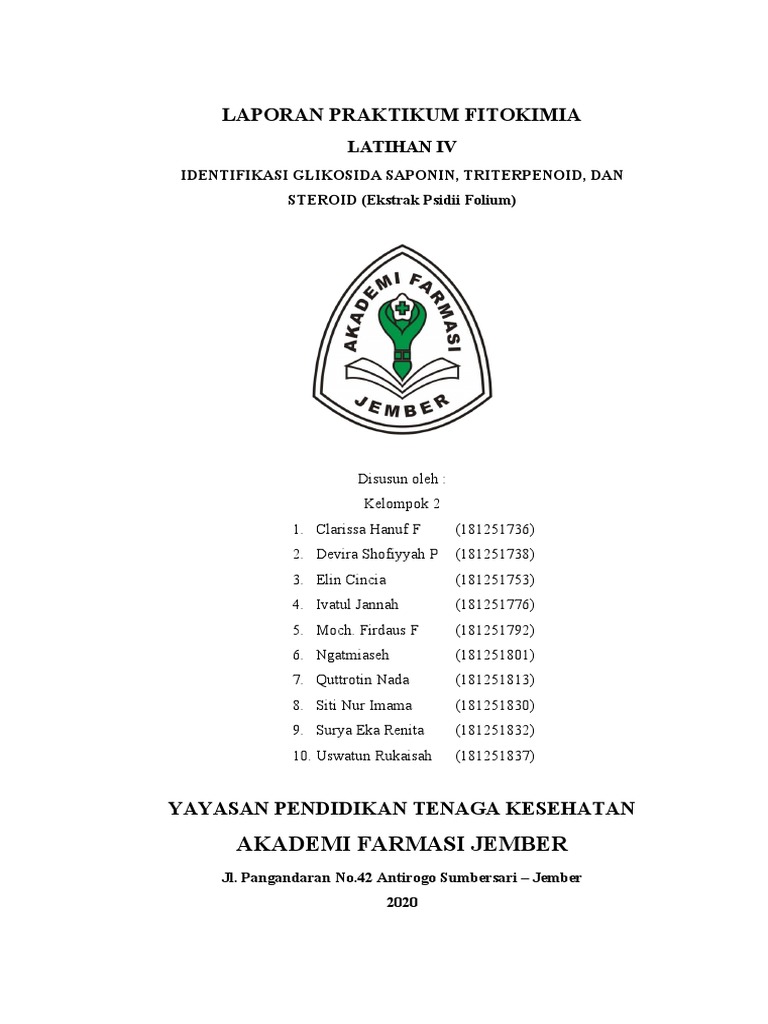 Laporan Praktikum Fitokimia | PDF