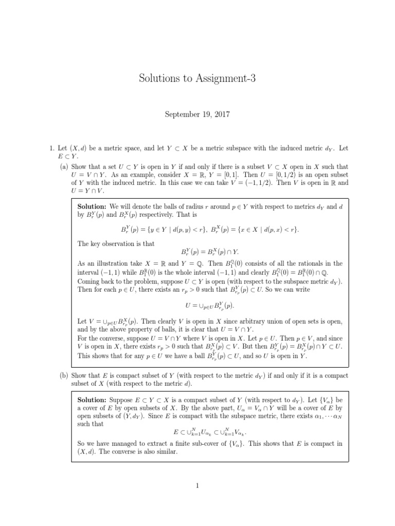 An In-Depth Analysis of Solutions to Key Problems in Metric Space ...