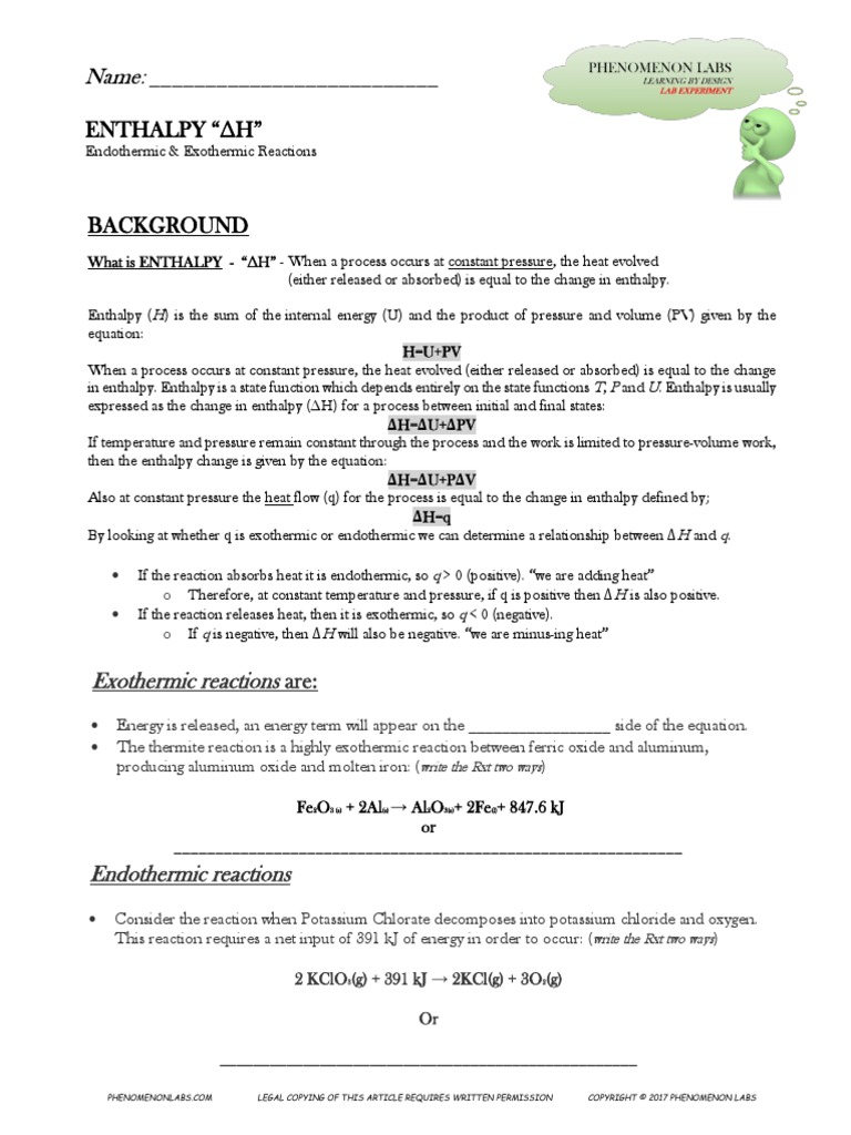 U15 S4 HW Packet 13-20 | PDF | Calorie | Enthalpy