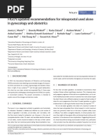 Misoprostol Dosing Guidelines 2023 | PDF