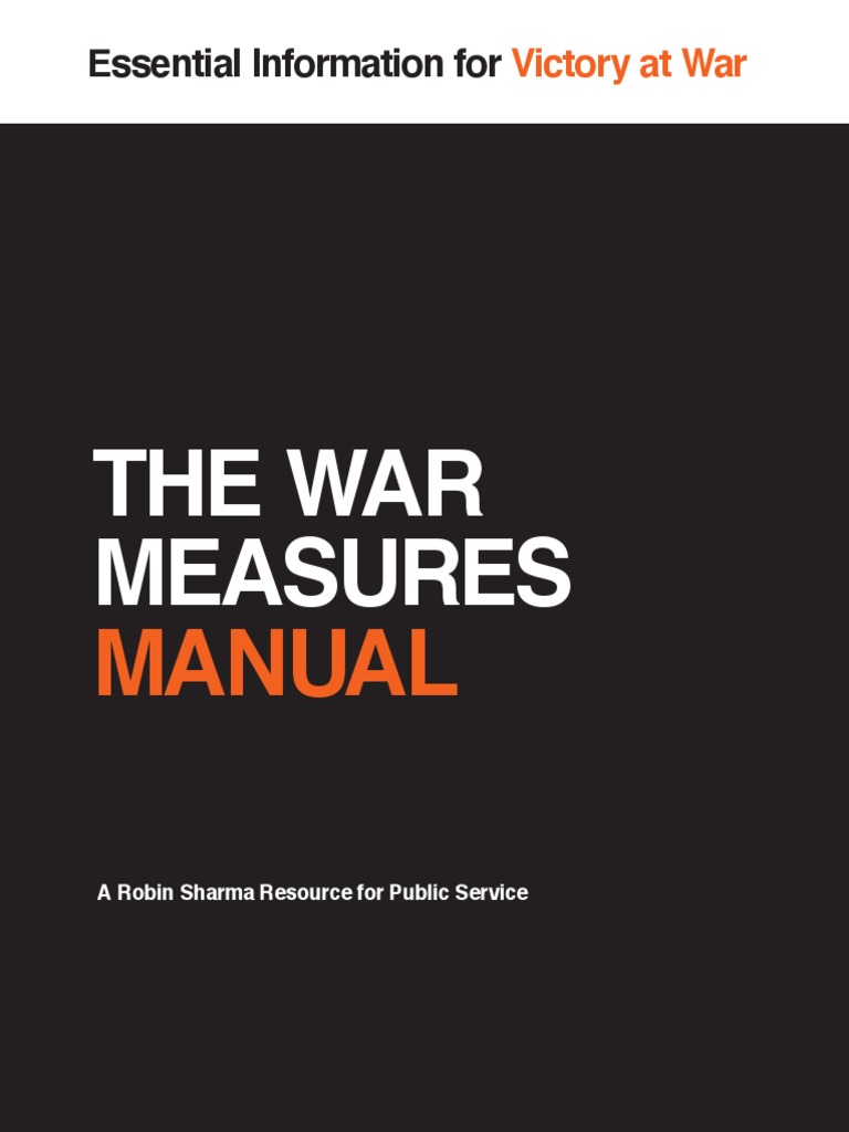 The War Measures Manual | PDF | Leadership | Psychological Concepts