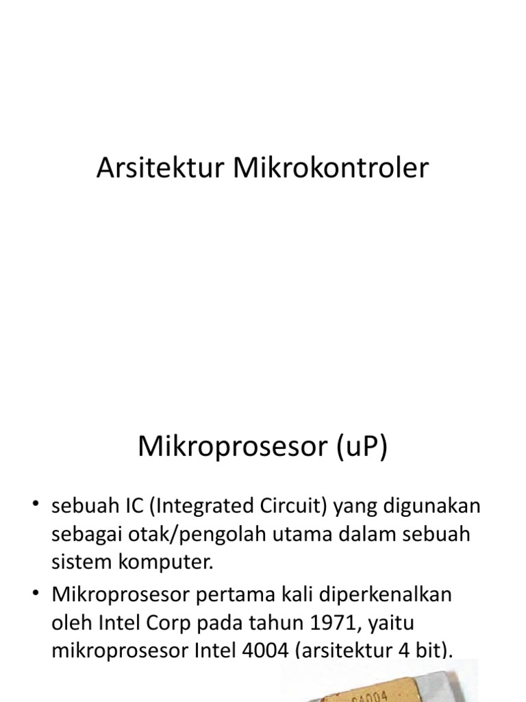 Arsitektur Mikrokontroler | PDF Arsitektur Mikrokontroler | PDF