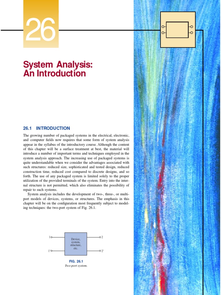 26 - System Analysis-An Introduction | PDF | Electrical Impedance ...