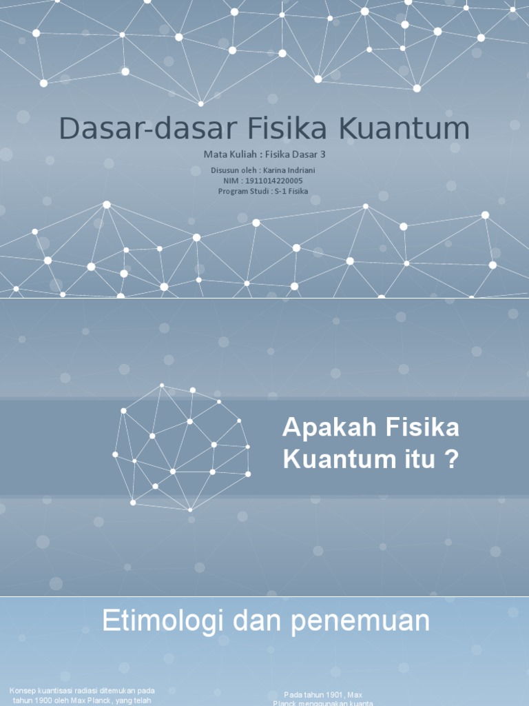 Dasar Fisika Kuantum | PDF