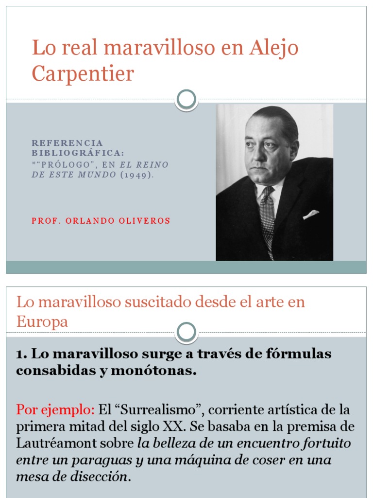 Lo Real Maravilloso en Alejo Carpentier | PDF
